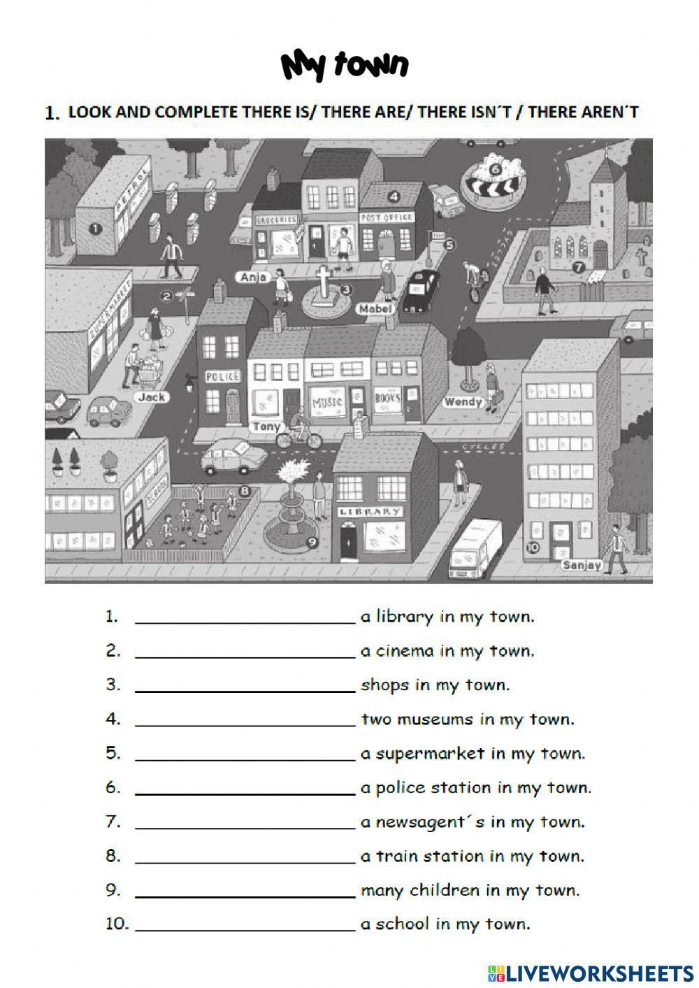 My Town online exercise for Tercer | Live Worksheets