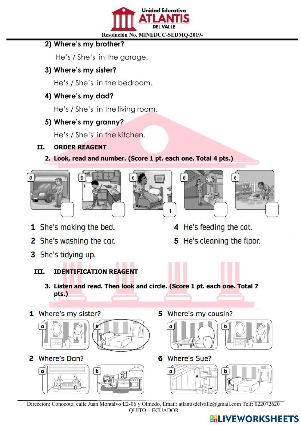2 egb evaluation worksheet | Live Worksheets