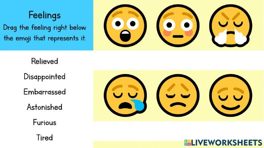Feelings online exercise for Intermediate | Live Worksheets
