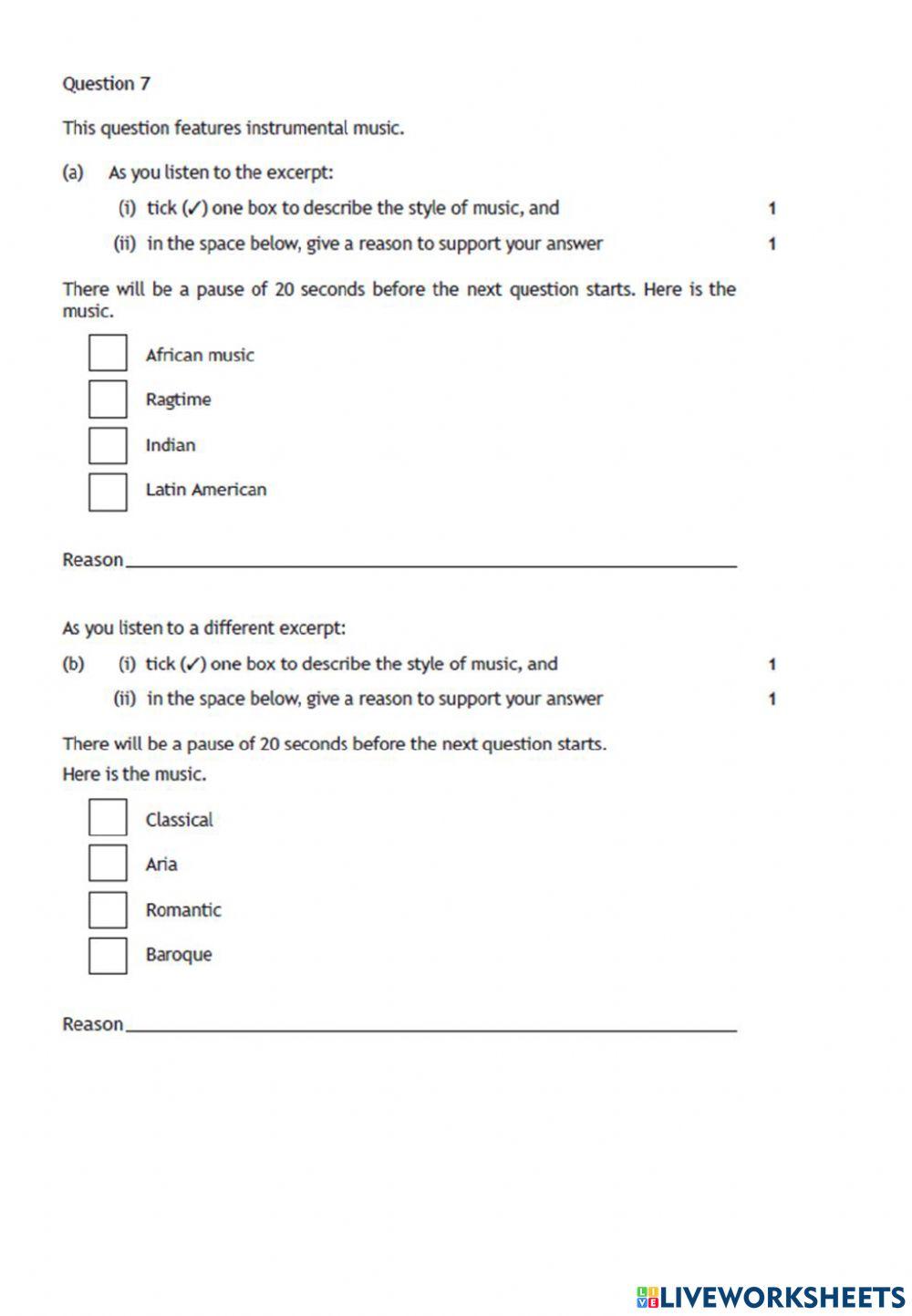 N5 Specimen Pap… | Free Interactive Worksheets | 2078544