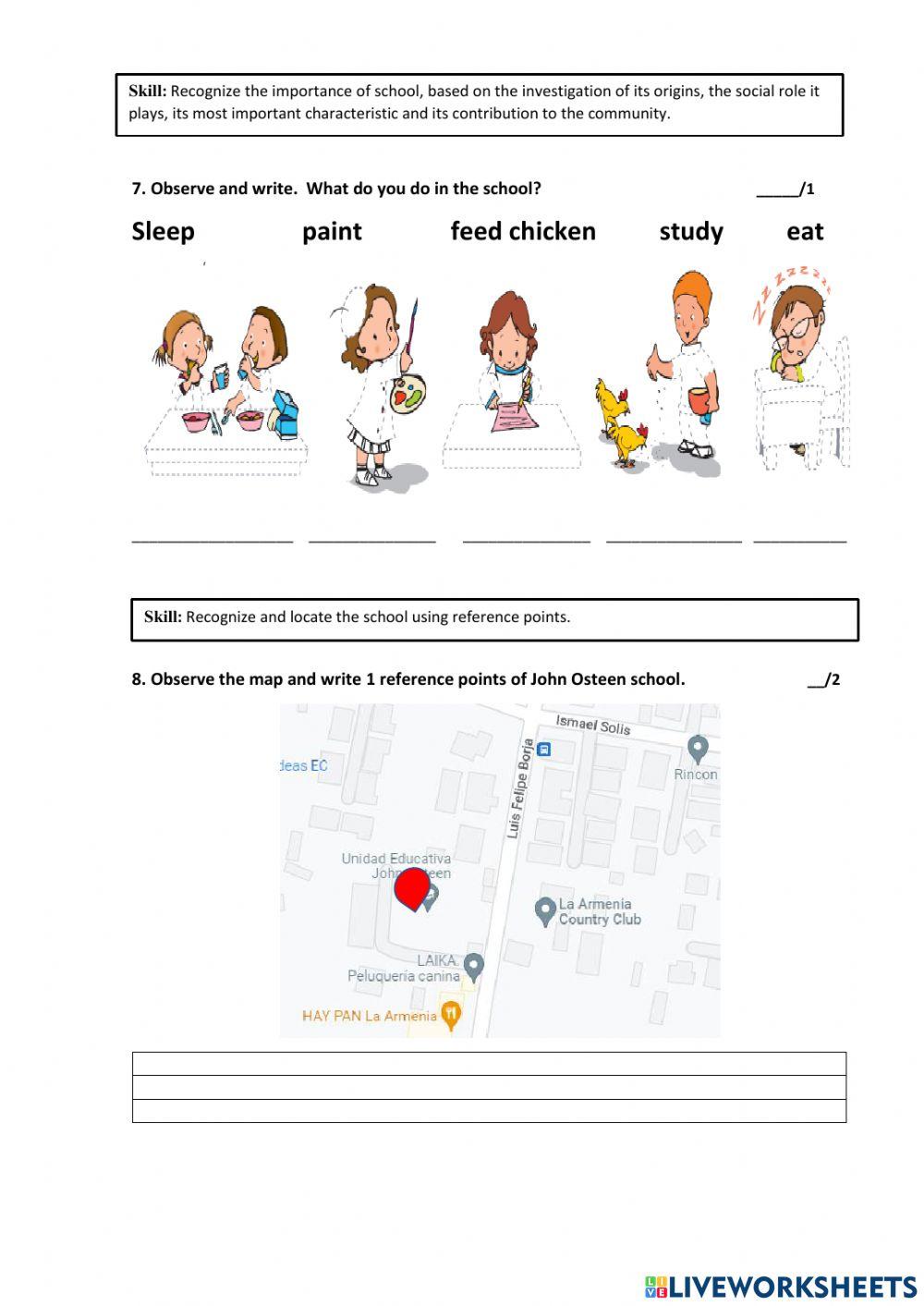 Partial evaluation exercise | Live Worksheets