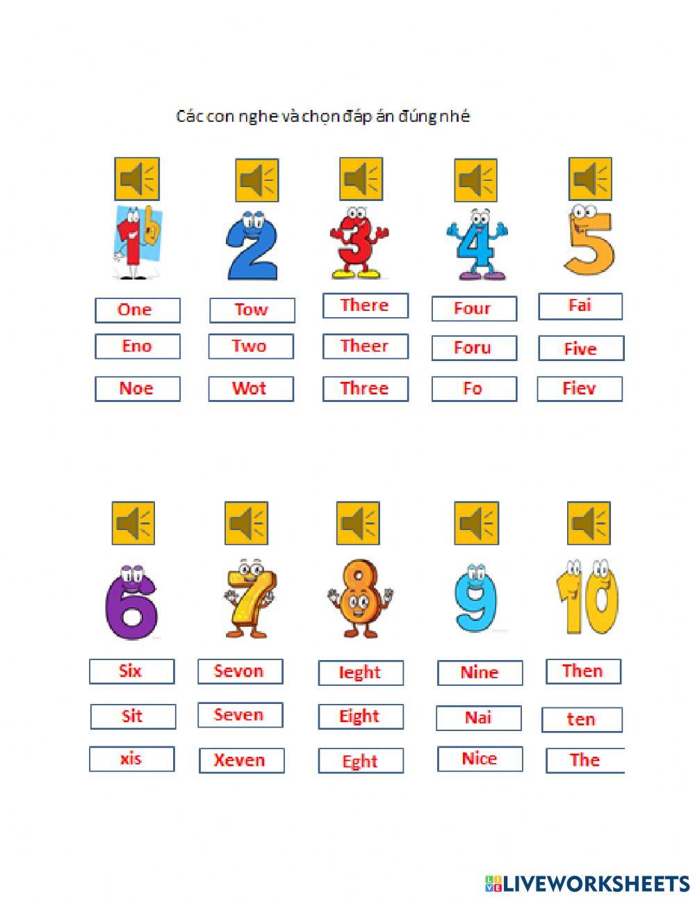 2078980 | Number 1 2 | Nguyễn Văn Tuấn | LiveWorksheets