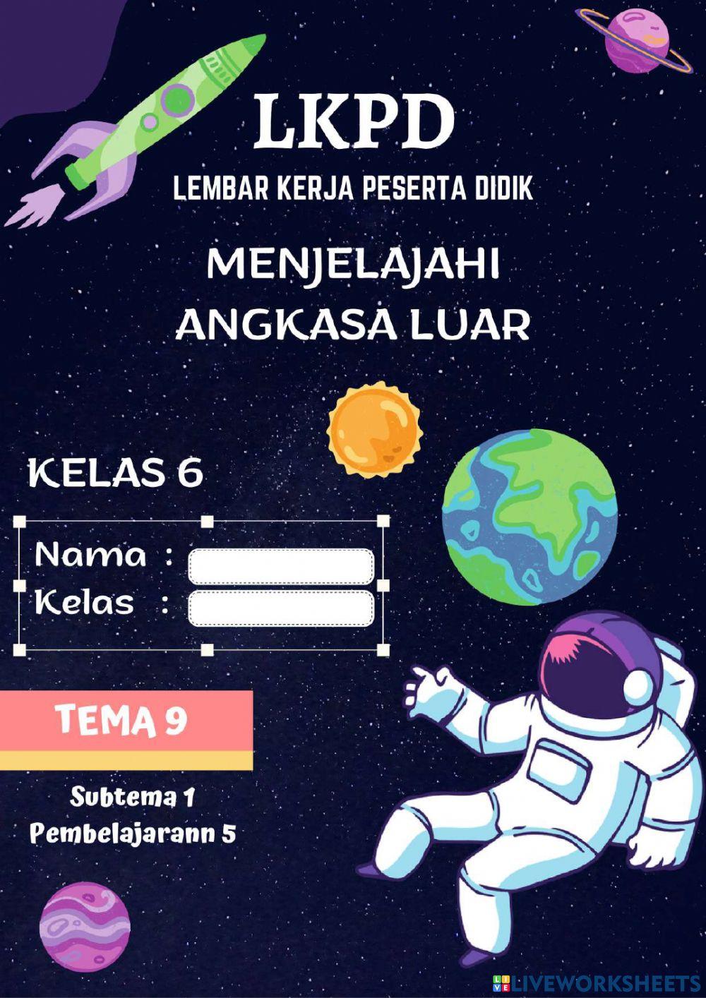LKPD Kelas 6 Tema 9 Subtema 1 activity | Live Worksheets