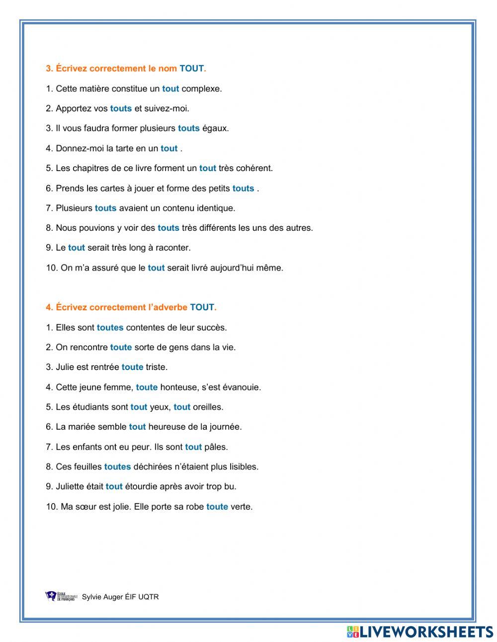 tout 2386854 | profoirdimohamed | Live Worksheets