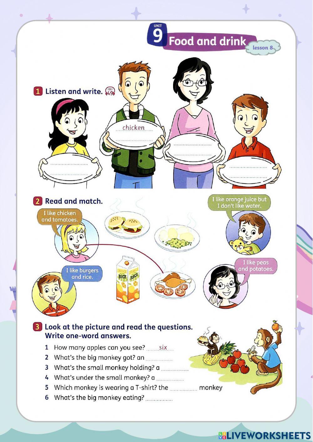 FF1 Review food… | Free Interactive Worksheets | 2858347