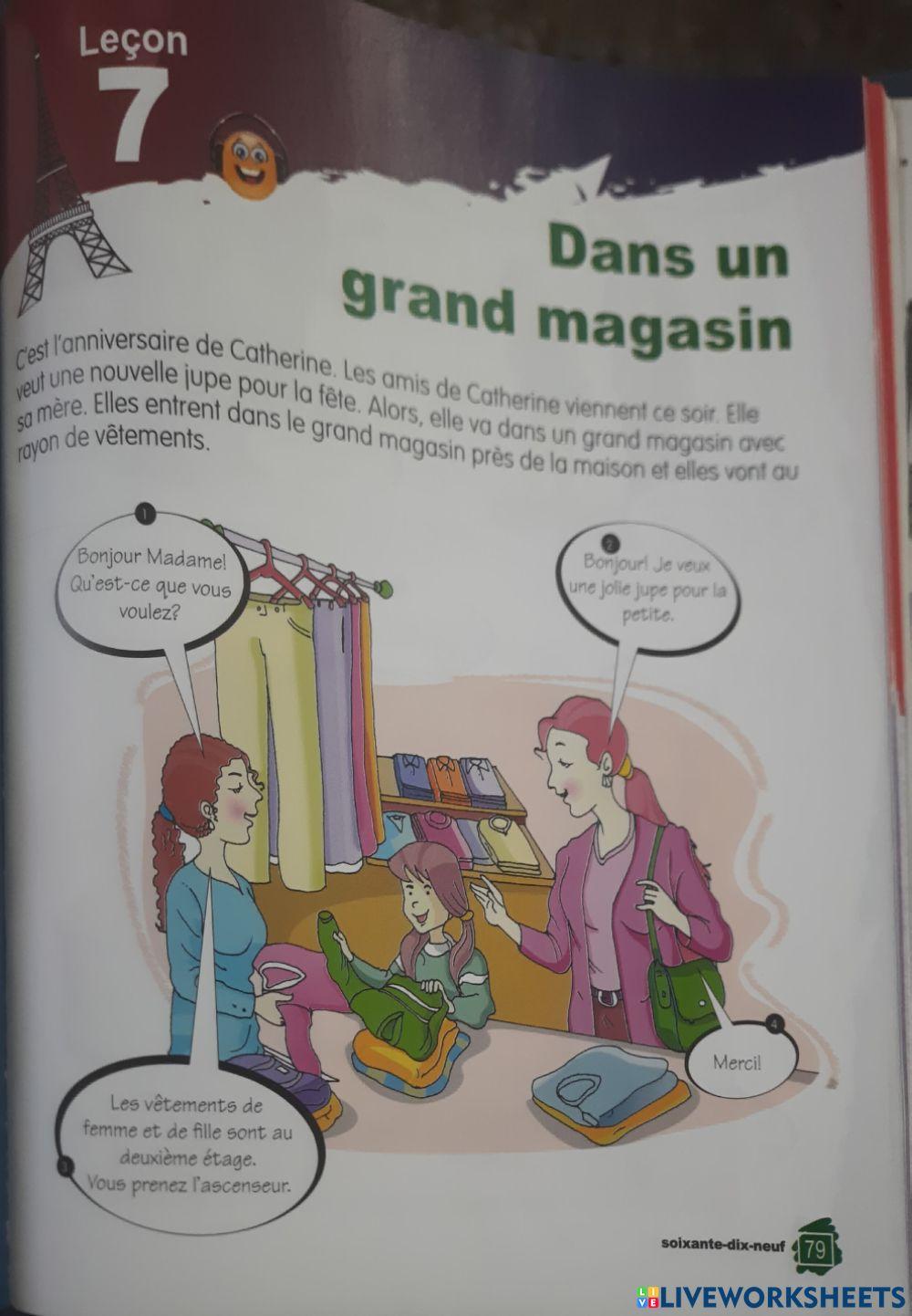 FRENCH-Ch7 alf-2 | Tejaswani | Live Worksheets