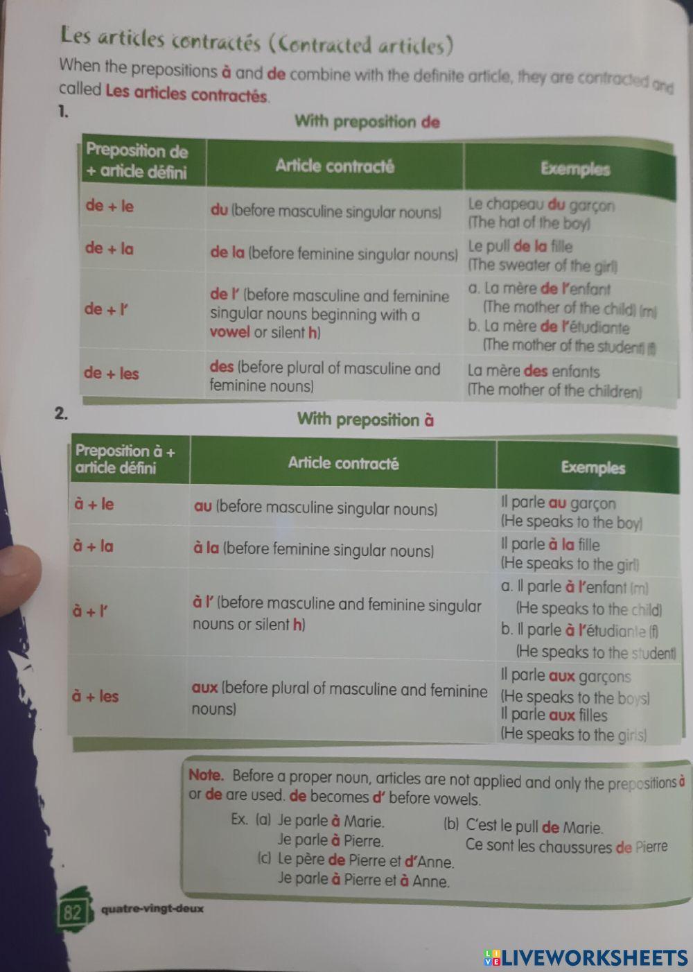 FRENCH-Ch7 alf-2 | Tejaswani | Live Worksheets