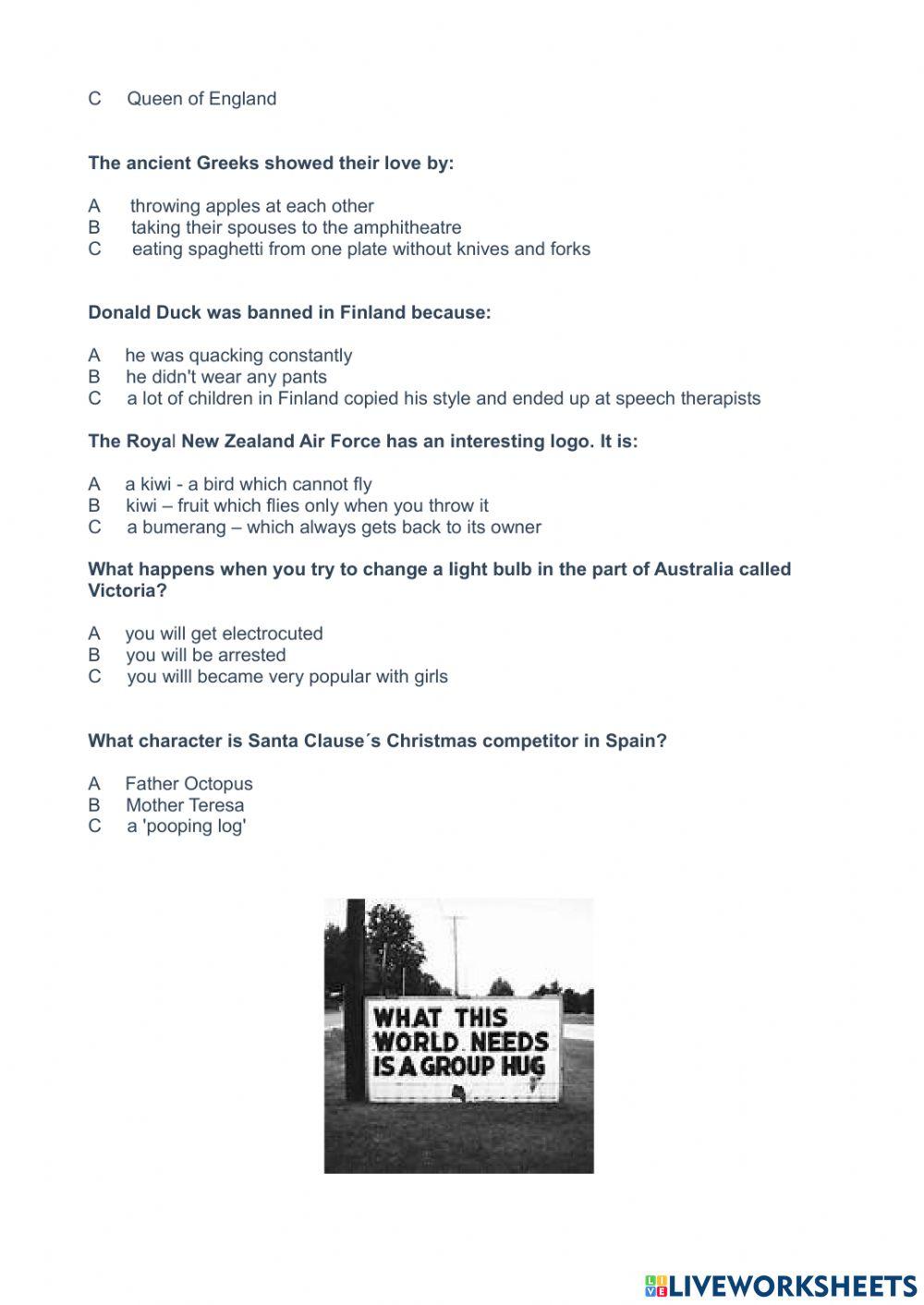 Fun facts 2082525 | Andrea Stimpson | LiveWorksheets