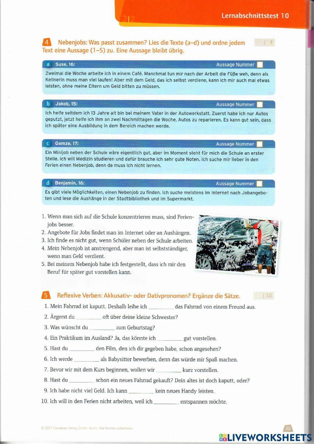 Prima plus B1.2-L.10 online exercise for | Live Worksheets