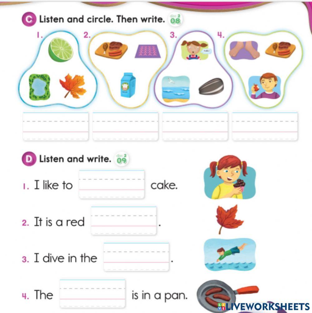Phonics online exercise for 1 | Live Worksheets