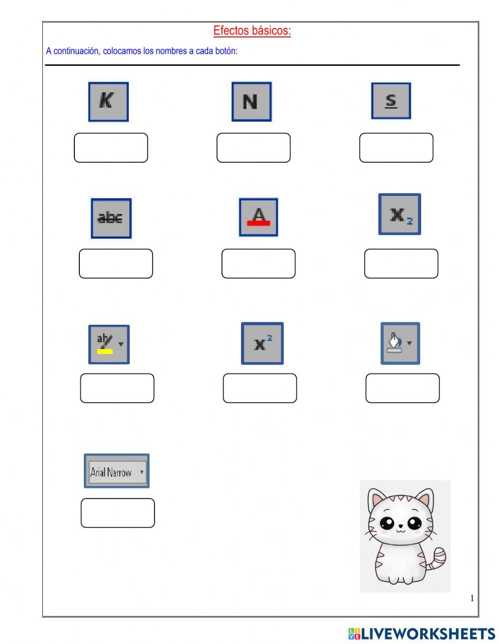 2084364 | Botones word | PROFCOMP | LiveWorksheets