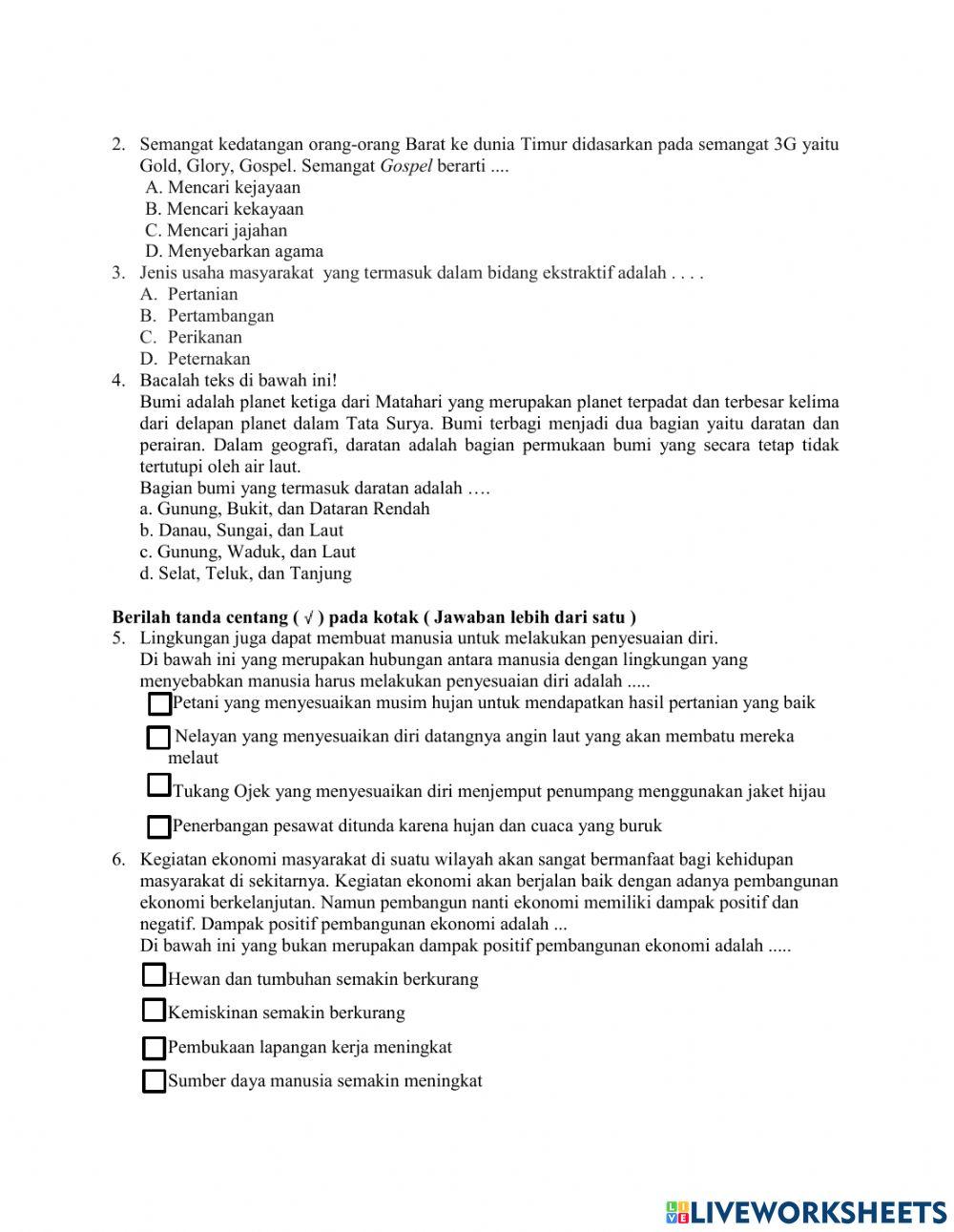 Pat ips interactive exercise | Live Worksheets