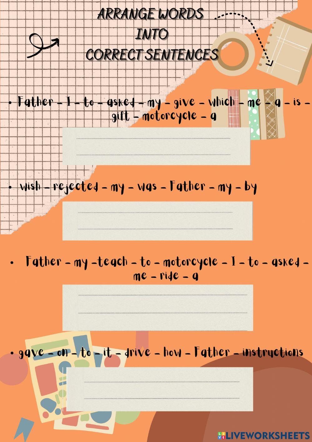 Arrange Word 2060092 | Raina Maharani Nurhayat 8G