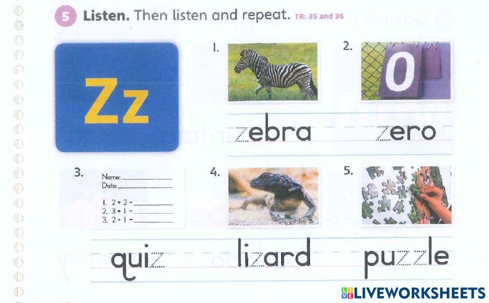 Phonics s, z, m, n worksheet | Live Worksheets