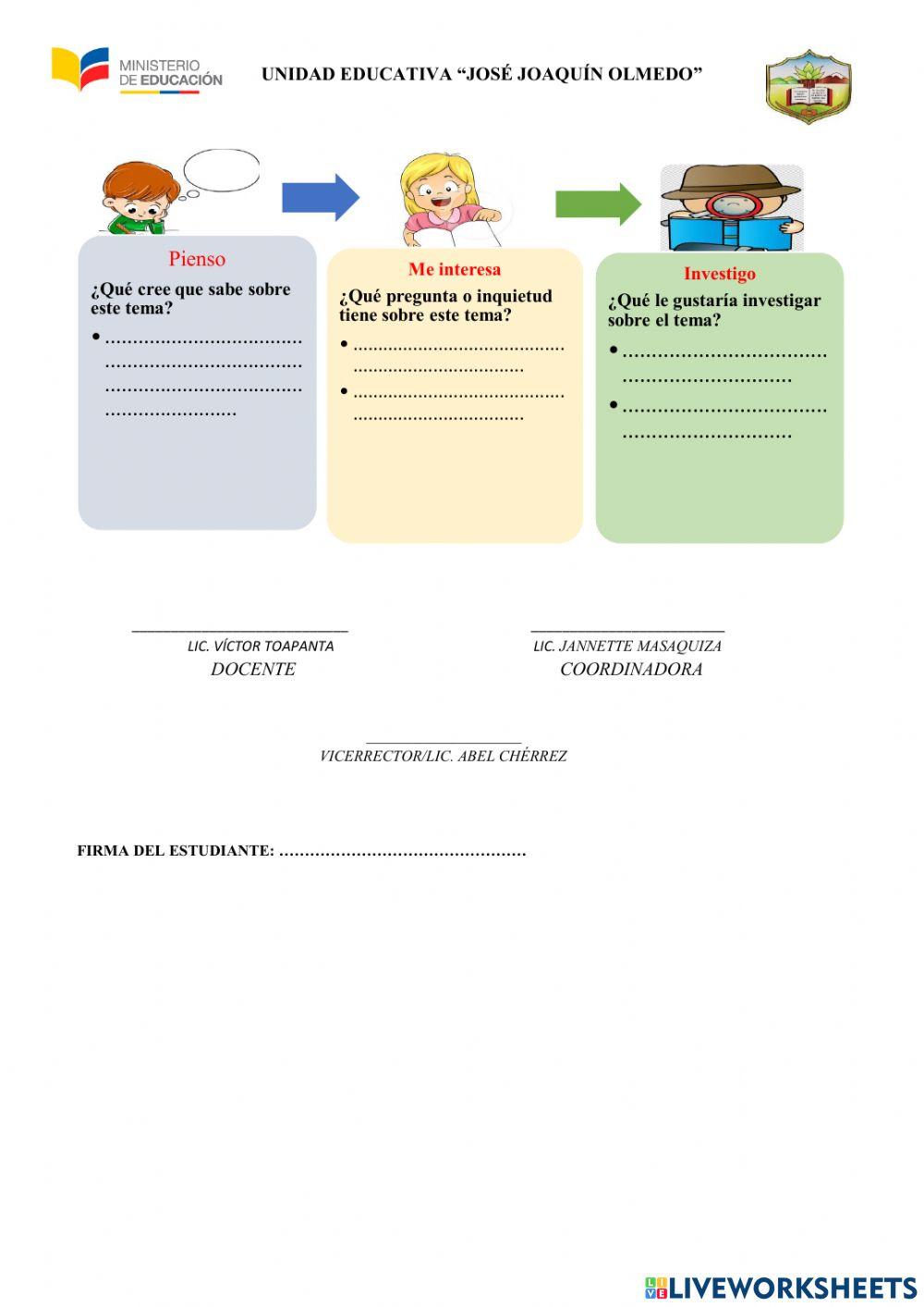 EJERCICIO REFLE… | Free Interactive Worksheets | 5347068