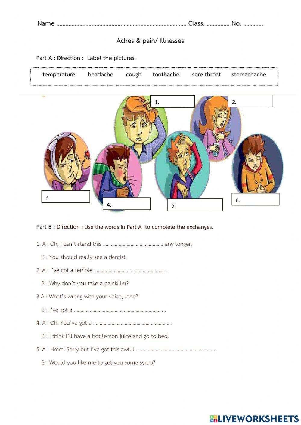 Injuries, Accidents - First aid online exercise for | Live Worksheets