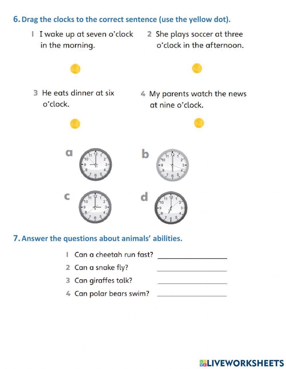 Big English 2.5 - Final Test worksheet | Live Worksheets