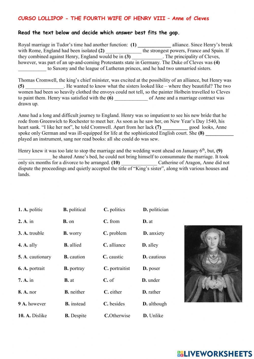Fce reading activities worksheet | Live Worksheets
