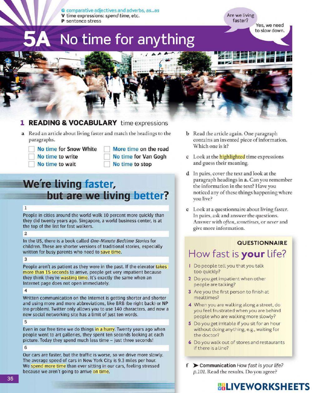 5A online exercise for | Live Worksheets