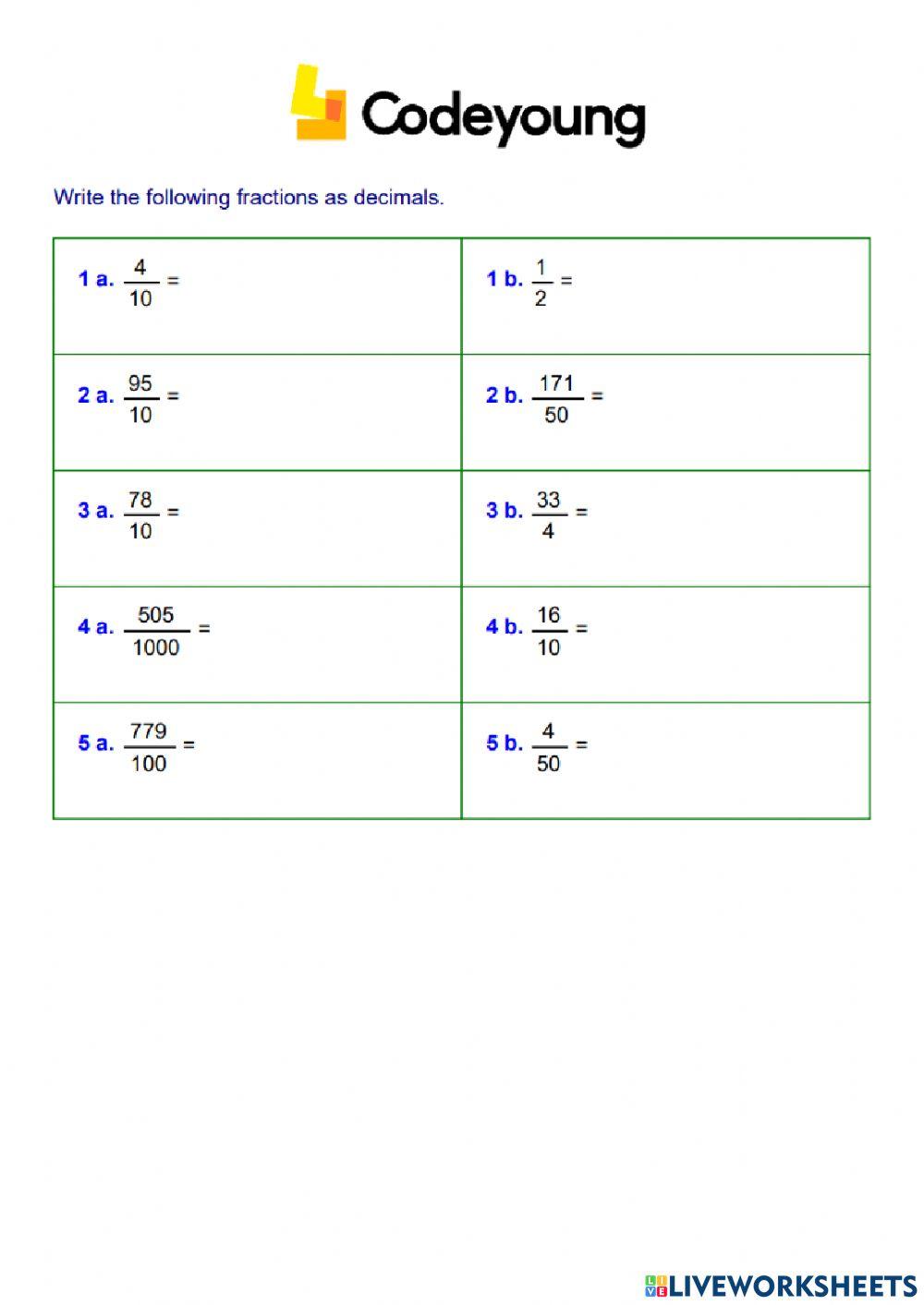 Conversion Of A Decimal Into A Fraction And Vice Versa Concept HW conversion-of-a-decimal-into-a-fraction-and-vice-versa-concept-hw