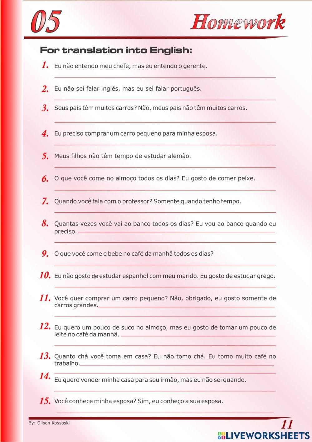 Top English - book 1 lesson 5 homework 2061317 | Ana