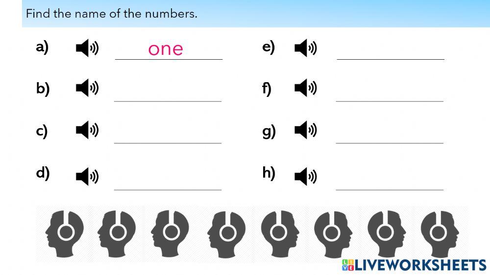 L8 - A8 - Numbers, Listening worksheet | Live Worksheets