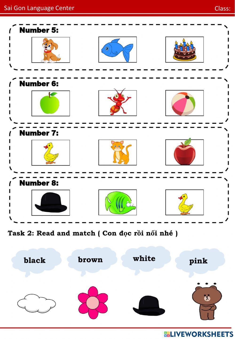 Color online exercise for ee | Live Worksheets