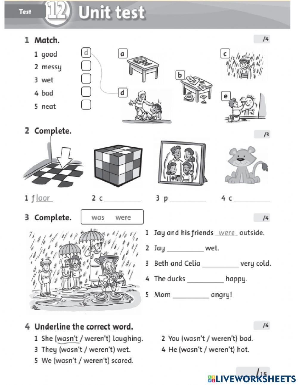 TEST GRADE 4 online exercise for | Live Worksheets