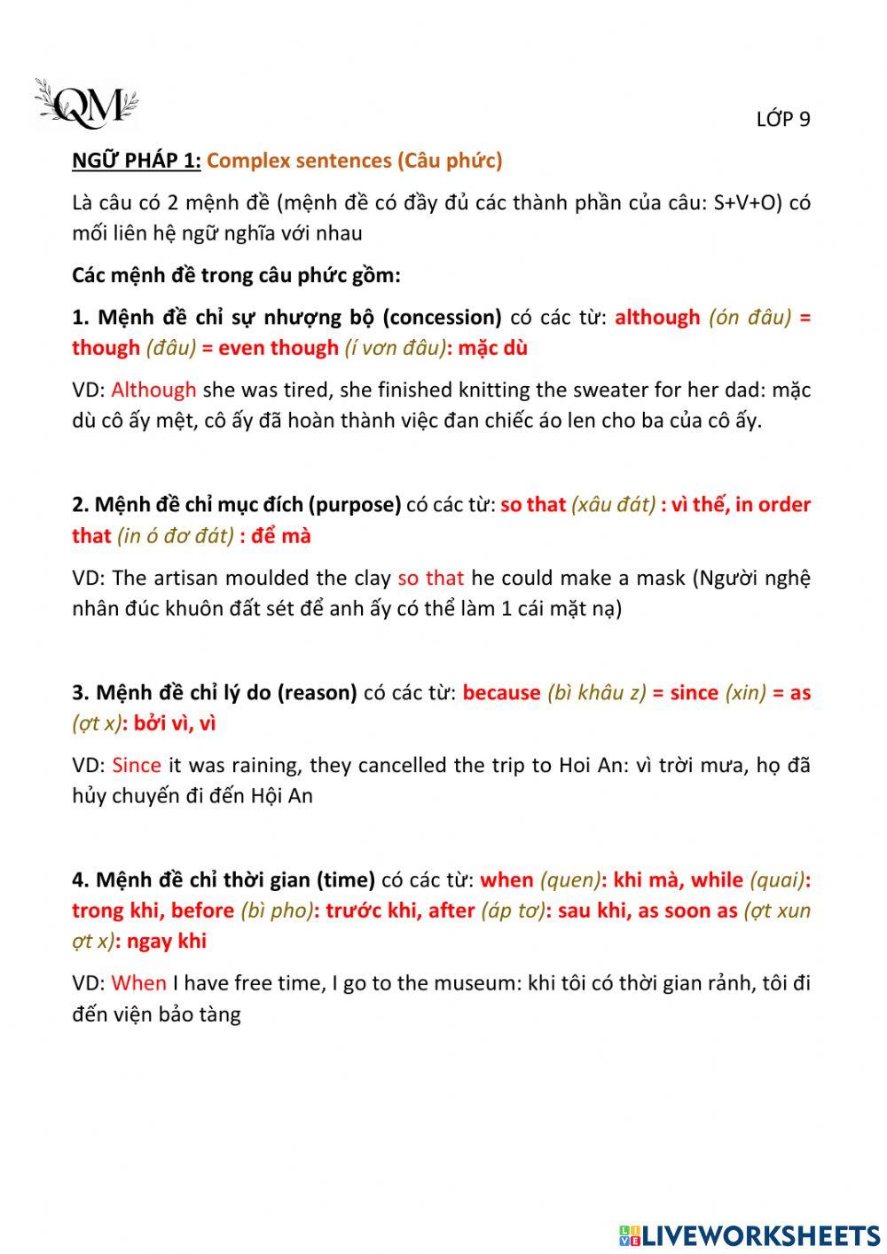 L9-sgk-u1 worksheet | Live Worksheets