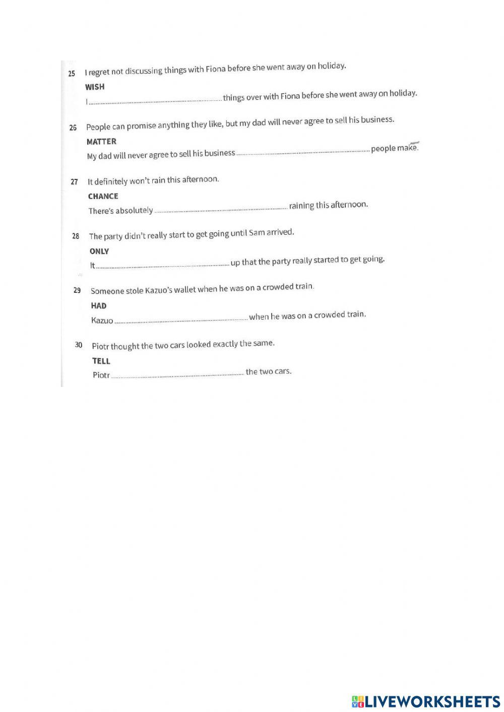 6881041 | Use of English Advanced part 4 | Nicholas