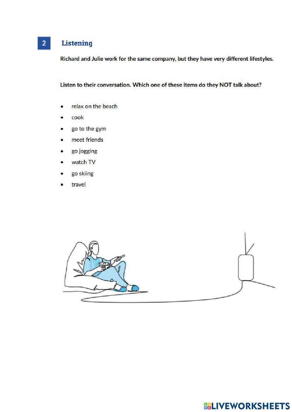 My free time online pdf exercise | Live Worksheets