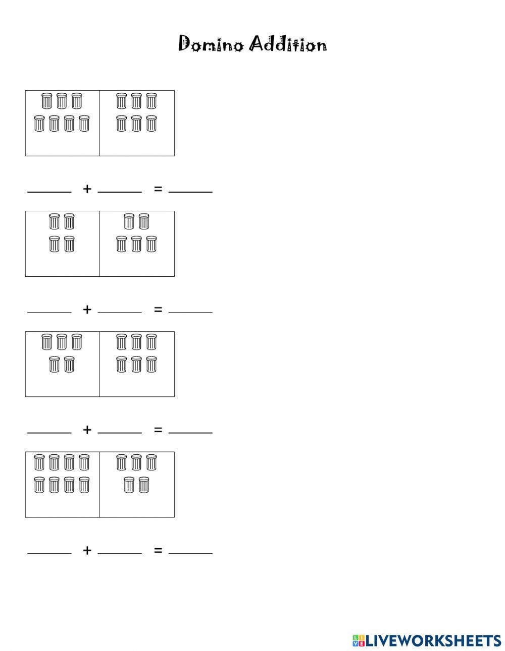 Domino Math 9 worksheet | Live Worksheets