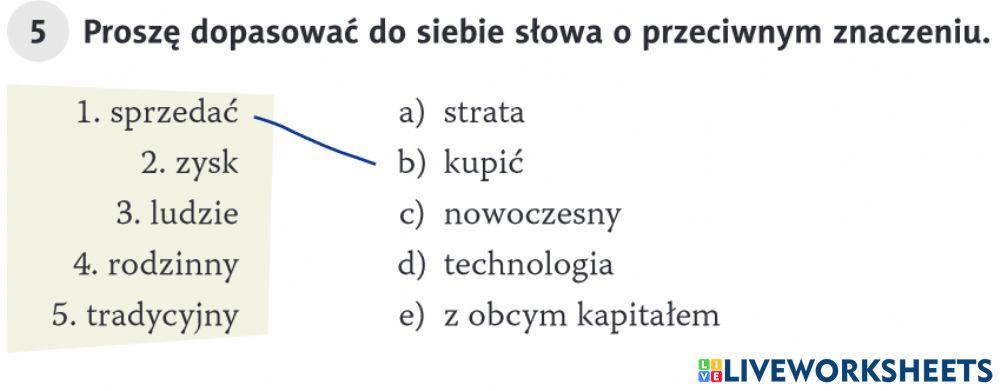 Antonimy | Free Interactive Worksheets | 2063787