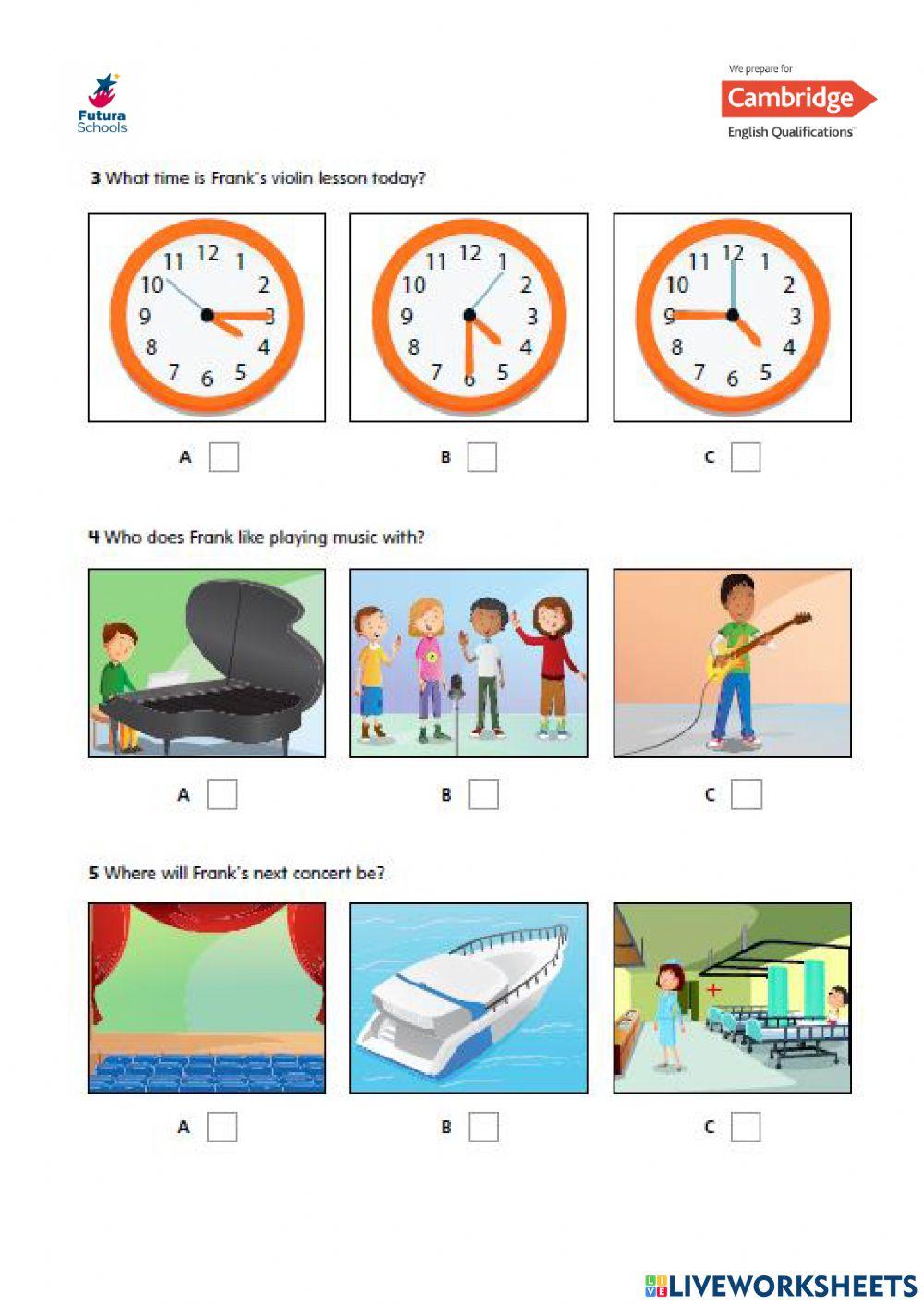 A2 FLYERS-DIAGNOSTIC TEST 3596258 | Dayanna Flores Alayo