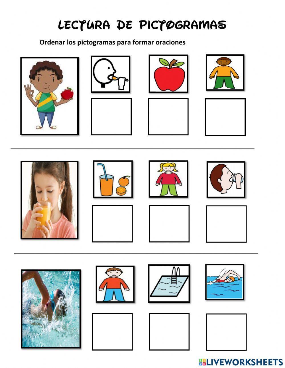 Hojas De Trabajo Con Pictogramas Y Preguntas Seguridad En El