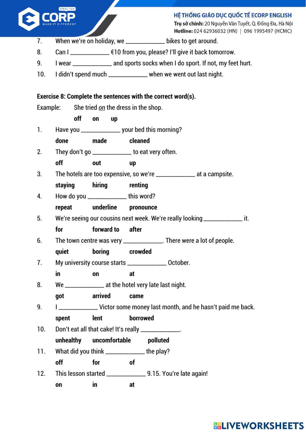 IELTS Foundation - Final test online exercise for | Live Worksheets