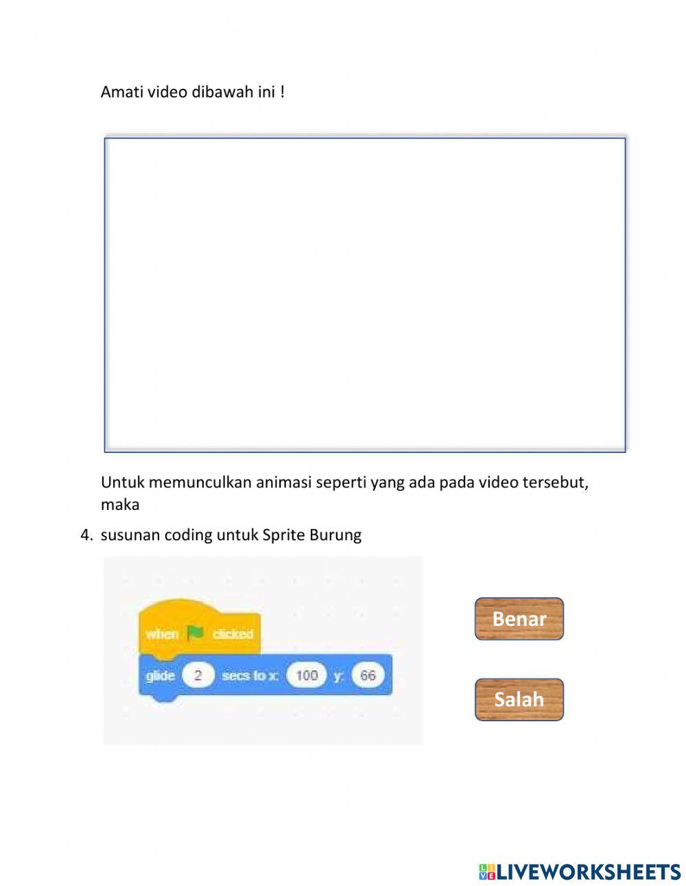 Soal scratch | Deglory | Live Worksheets