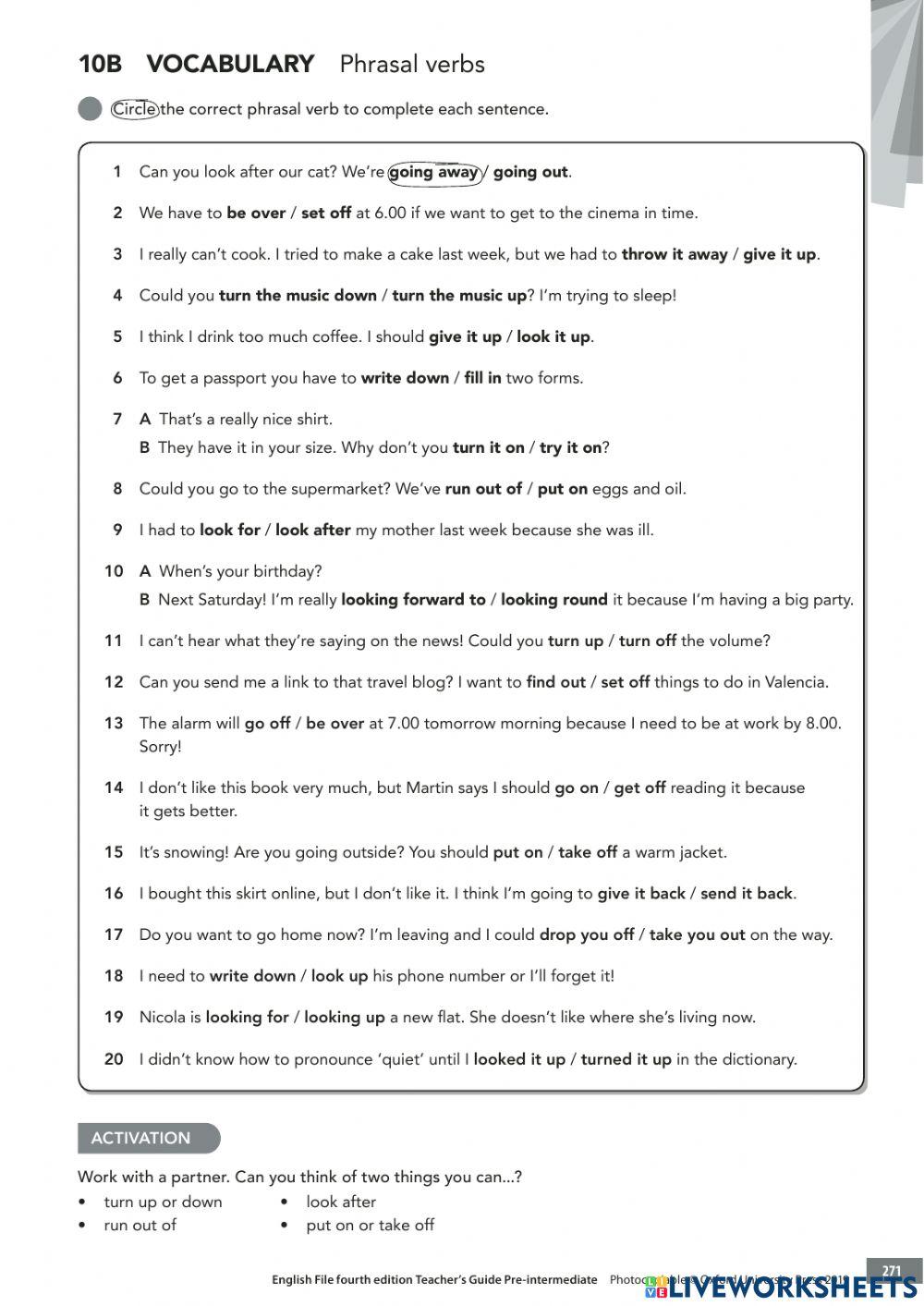 2852261 | Phrasal verbs | oollaa | LiveWorksheets