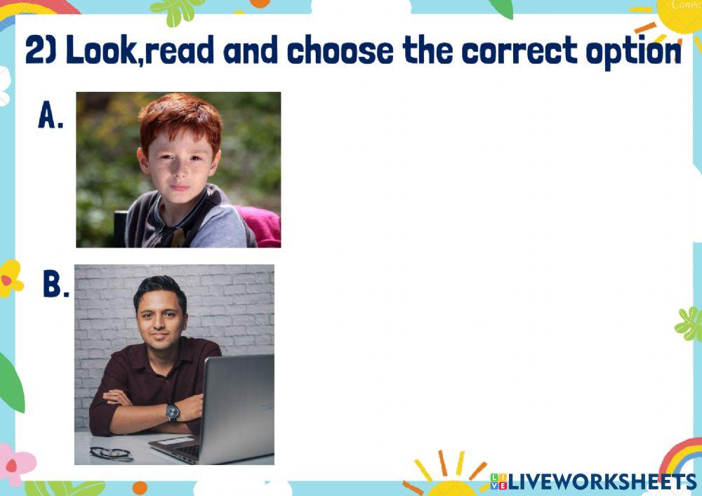 People worksheet for primaria | Live Worksheets