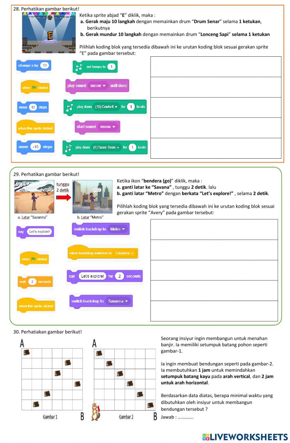 Informatika | LiveWorksheets | 2065816