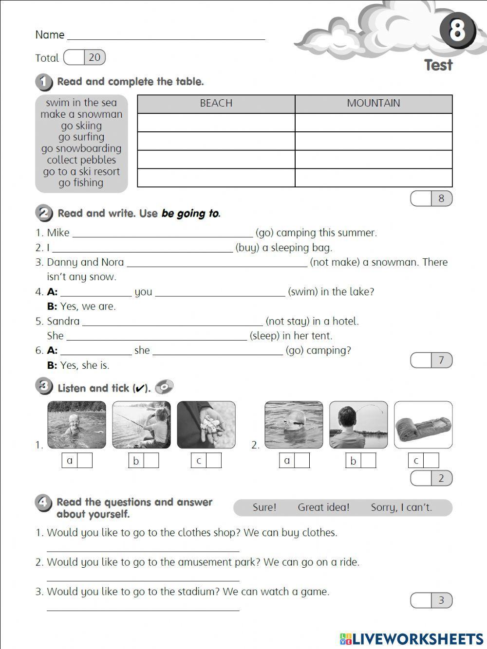 Smart junior 4… | Free Interactive Worksheets | 2066093