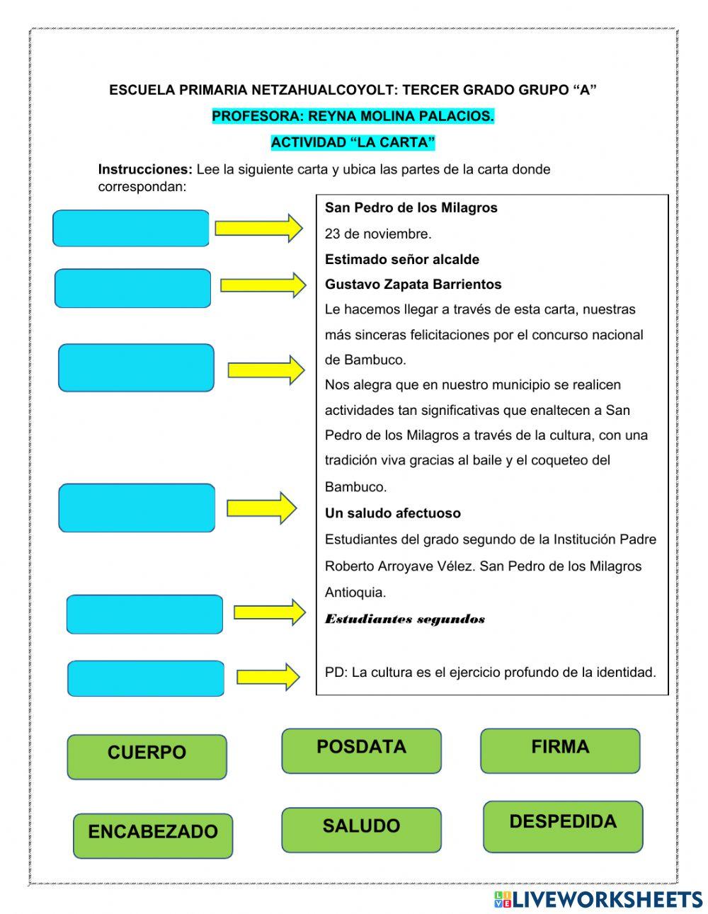 La Carta 2066108 | Reyna Molina Palacios | Live