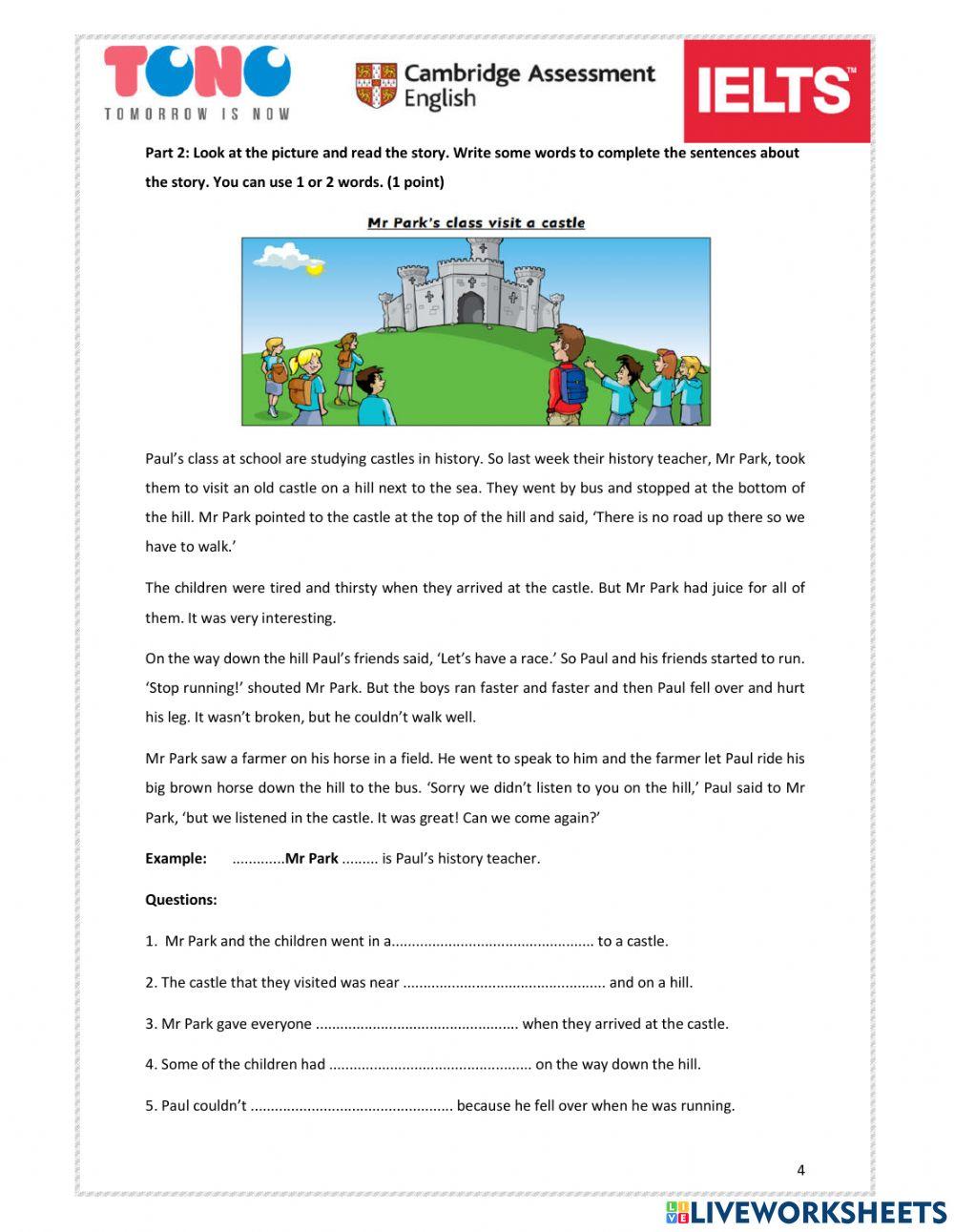 Placement test-Flyer worksheet | Live Worksheets