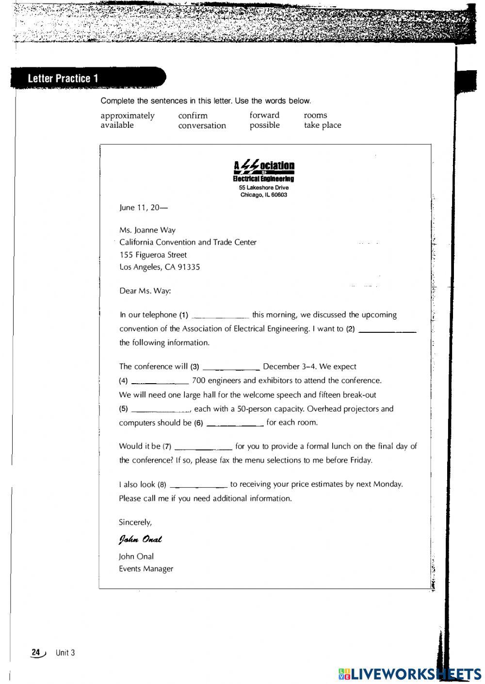 Request Letter | Free Interactive Worksheets | 5347312