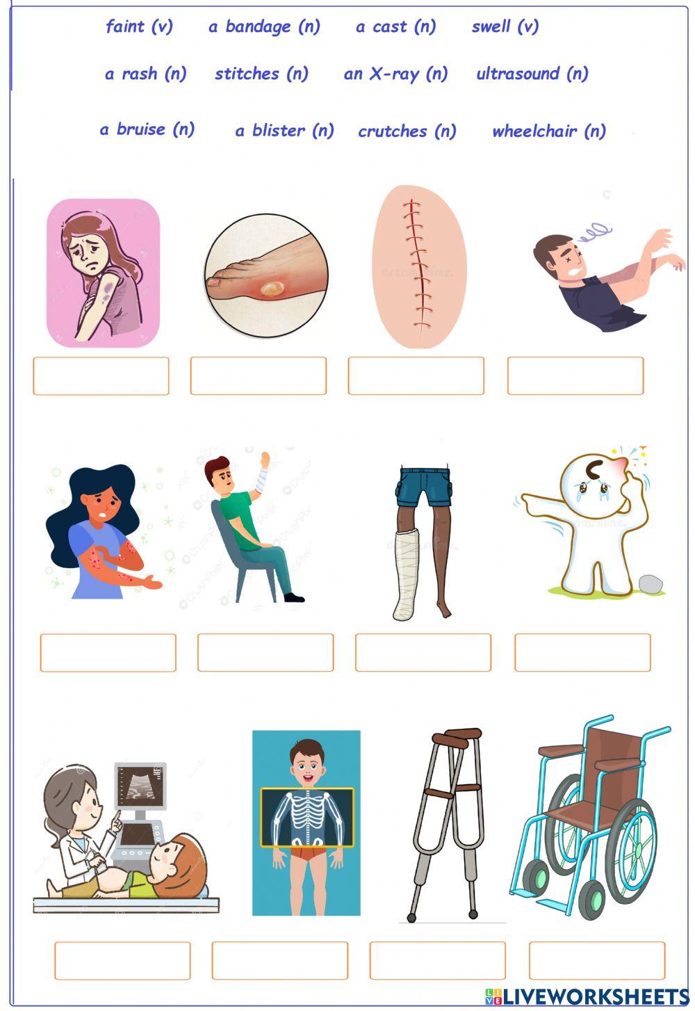 Health online exercise for upp | Live Worksheets
