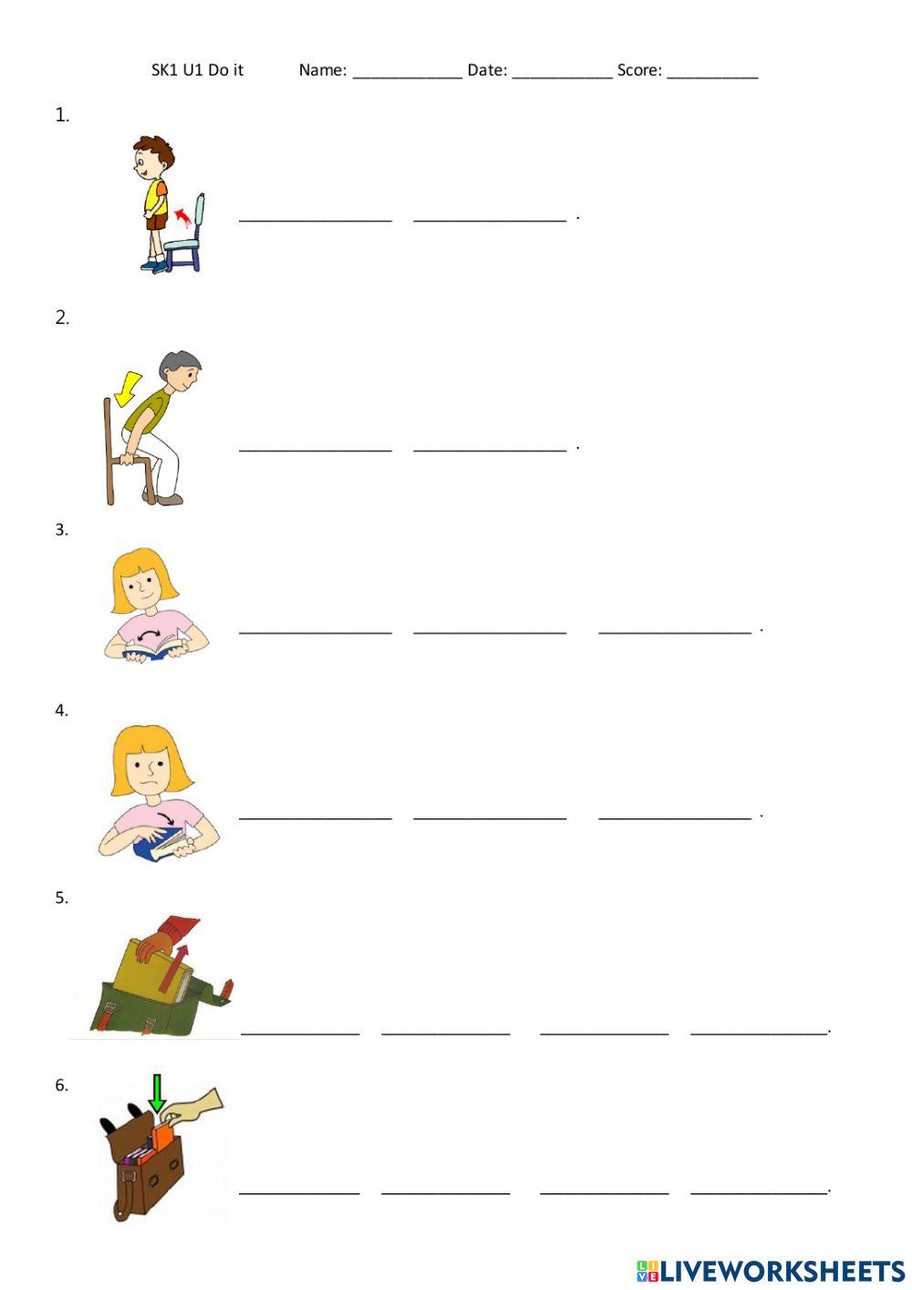 Classroom Activities online exercise for Grade 3 | Live Worksheets