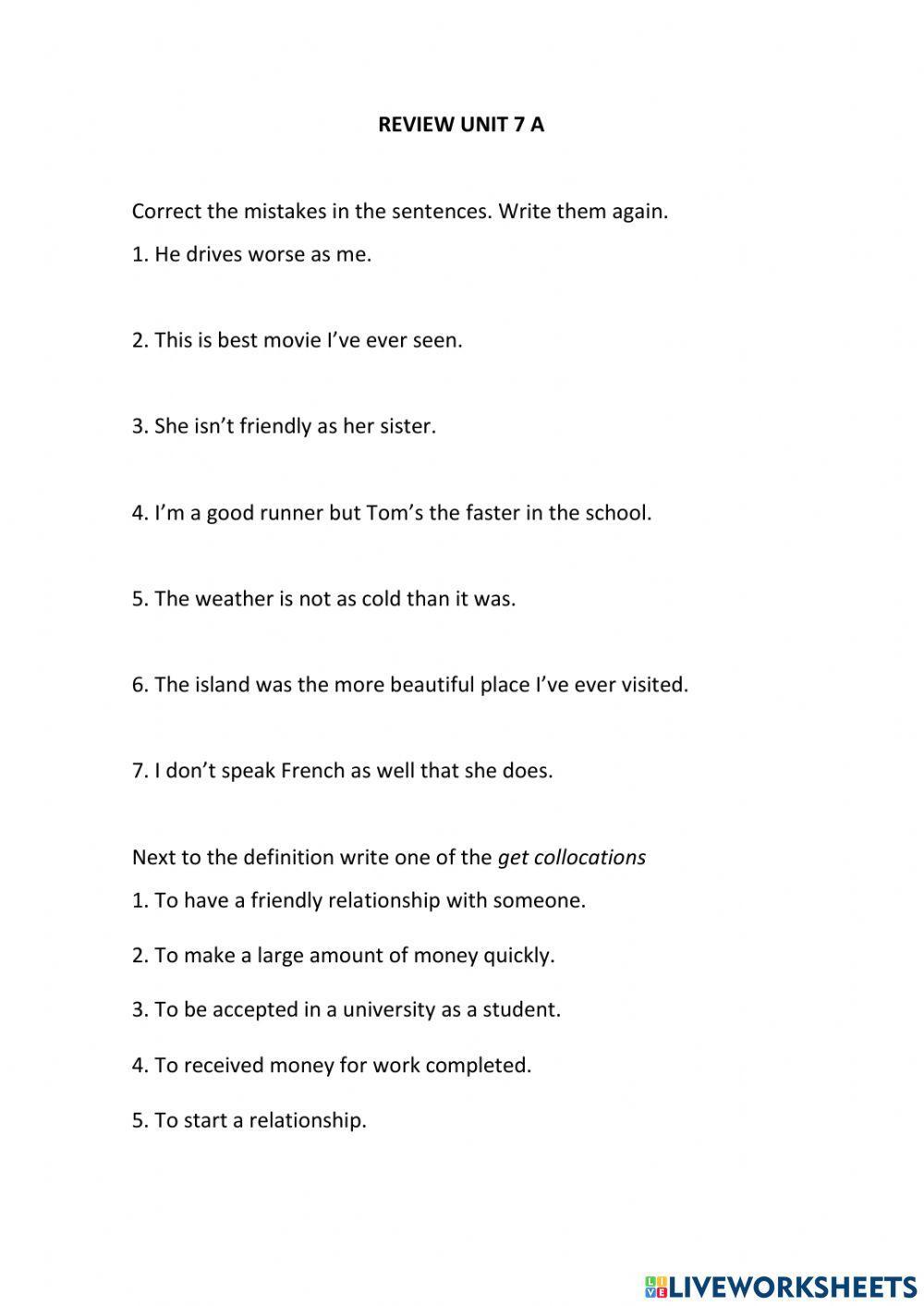 2091824 | Review Unit 7 A | MMaribelMM | LiveWorksheets