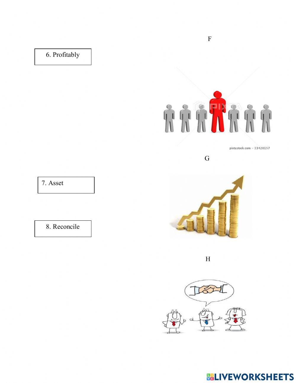 Lesson 22: Accounting.reading worksheet | Live Worksheets