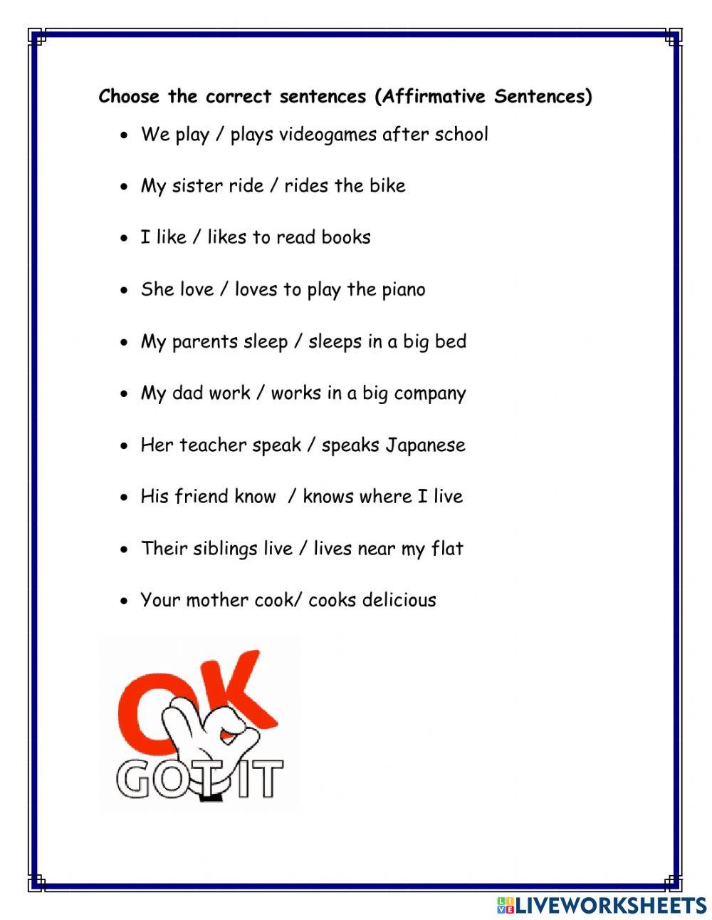 2092251 | Simple present affirmative sentences | Jhonny