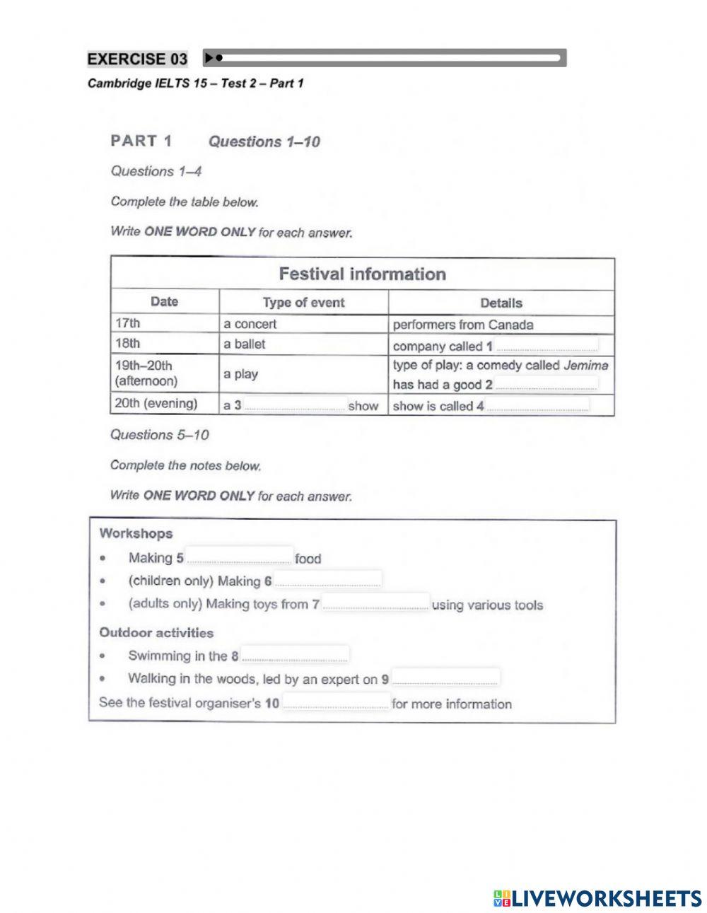 Cambridge - 2092474 | Bùi Tiến Quốc | Live Worksheets